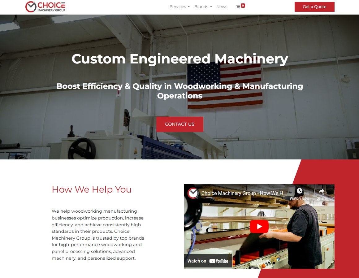 Choice Machinery Group Unveils New Website